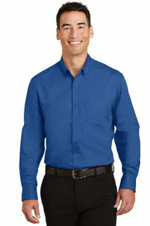 S663 Men's SuperPro Long Sleeve Twill Shirt.